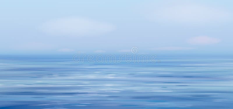 Vector Blue Sea Background. Stock Vector - Illustration of evening ...