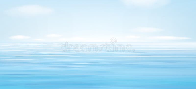 Vector Blue Sea Background. Stock Vector - Illustration of background ...
