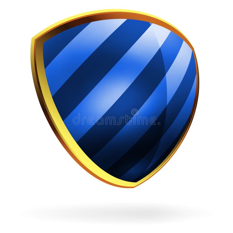 Vector Blue Shield Template Item. EPS 8 Stock Vector - Illustration of ...