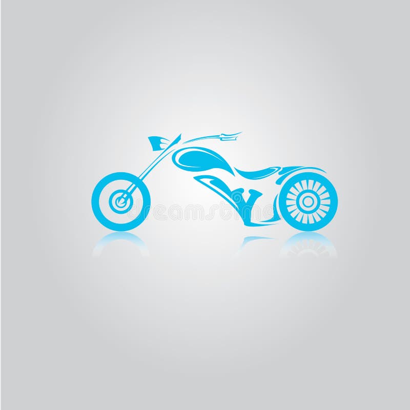 Chopper motorcycle stock vector. Illustration of chopper - 20643762