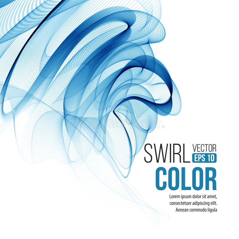 Vector Blue Swirl Line Abstract Background. Vector Stock Vector ...