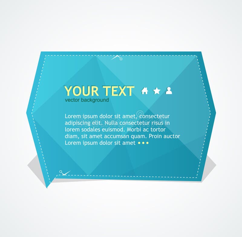 Vector blue text box stock vector. Illustration of scrapbook - 37070842
