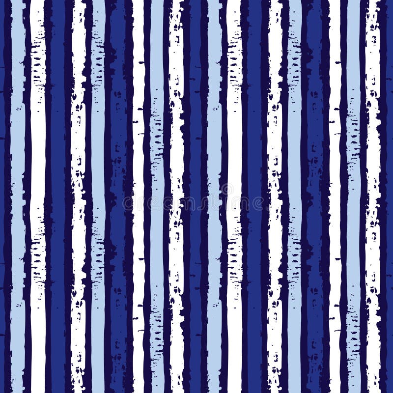 Vector Blue Vertical Grunge Brush Striped Repeat Pattern with White ...