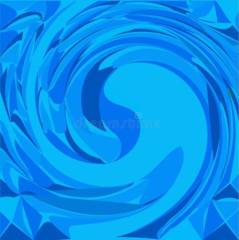 Vector Blue Wave Background Template Stock Vector - Illustration of ...
