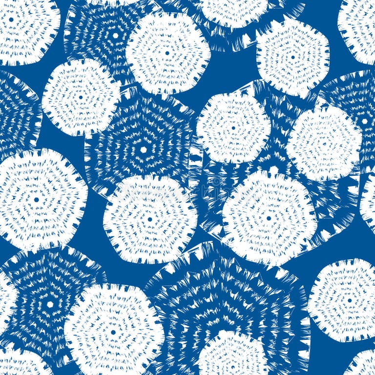 Vector Blue and White Hexagon Patten. Suitable for Textile, Gift Wrap ...