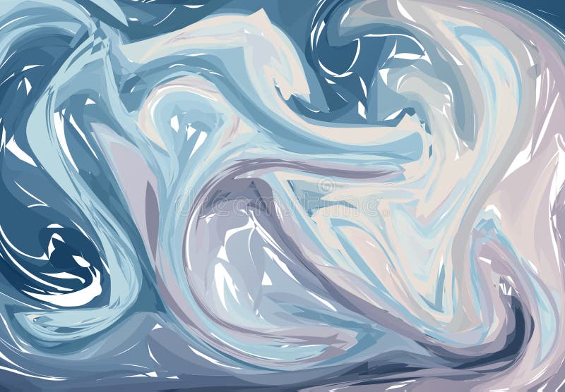 Vector Blue White Marble Abstract Background. Liquid Marble Pattern ...