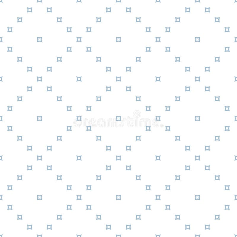 Vector Blue and White Minimalist Seamless Pattern with Small Outline ...