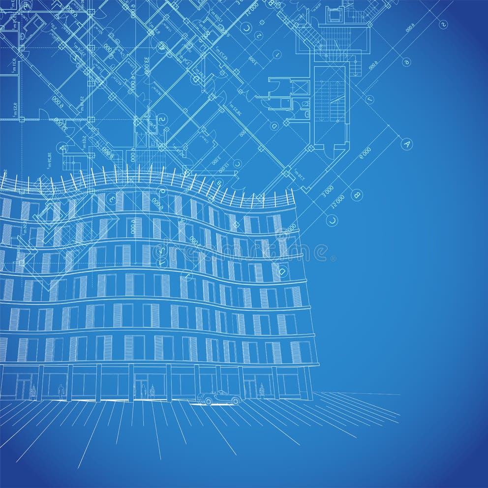 Architectural Background Blue Vector Stock Illustrations – 7,253 ...