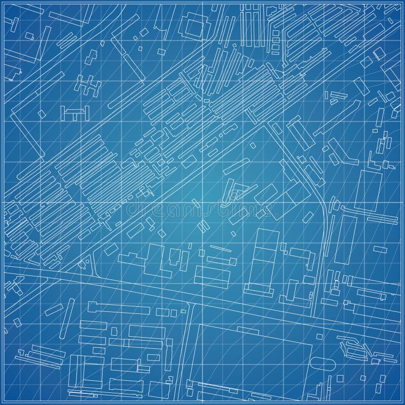 Blueprint City stock illustration. Illustration of skyscrapers - 1502219