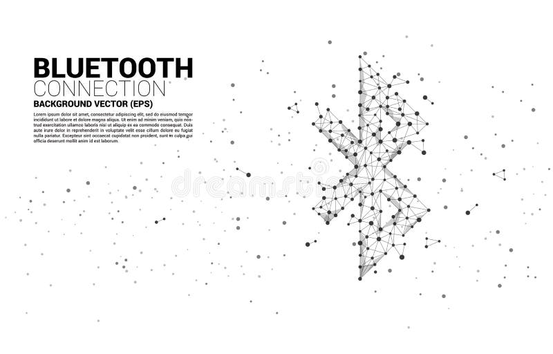 Vector Bluetooth Icon from Dot Connect Line Polygon . Editorial Photo ...
