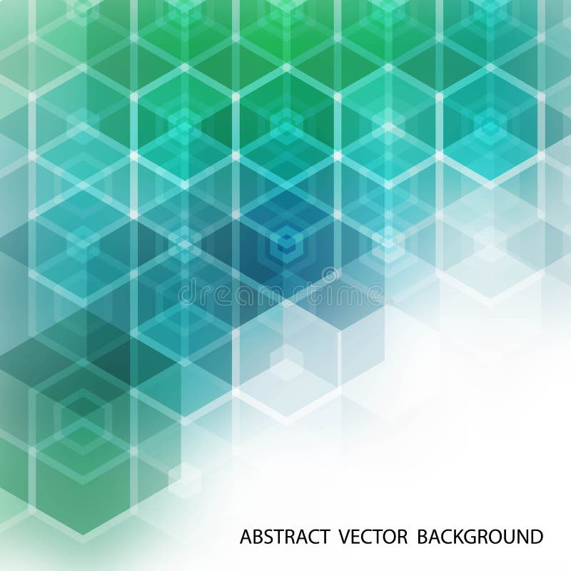 The Vector Blur Hexagon Blue Green Background. Abstract Pattern. Eps 10 ...