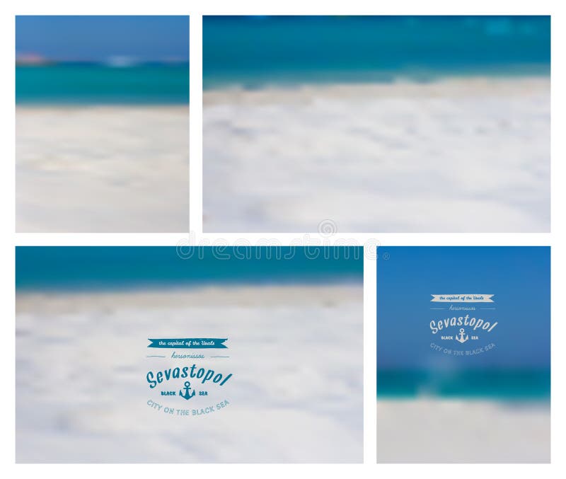 Blurred Message Signs Sparkles Defocused Background Stock Illustration ...