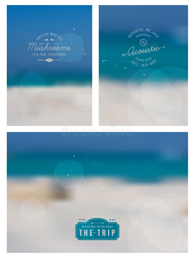 Blurred Message Signs Sparkles Defocused Background Stock Illustration ...
