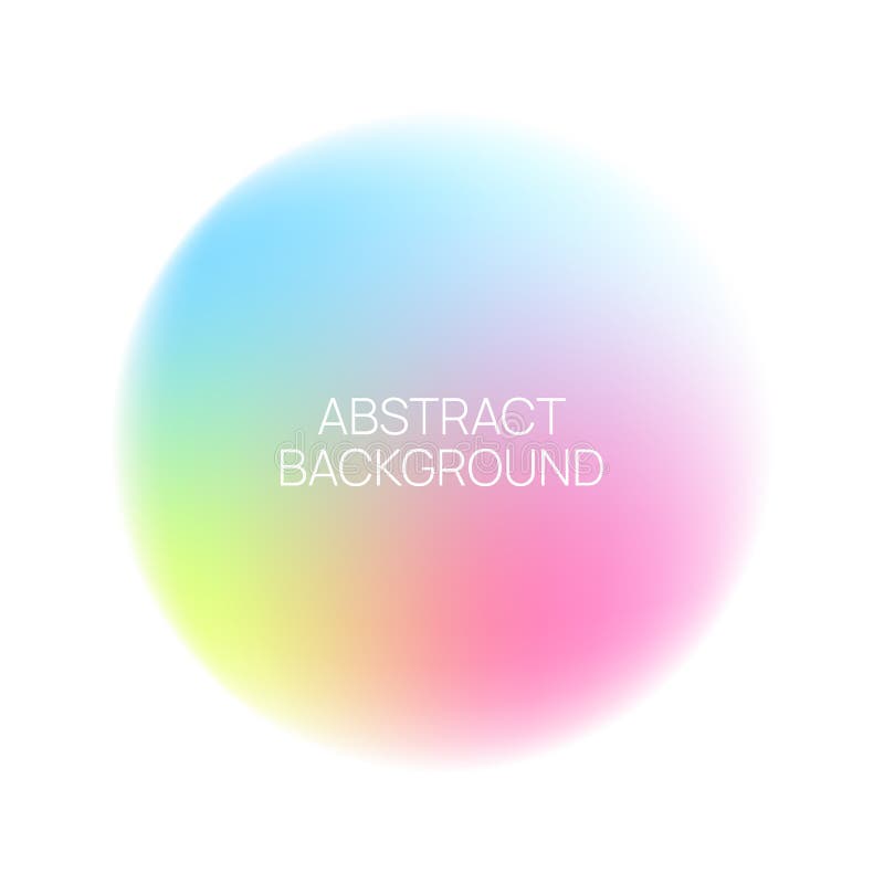 Vector Blurred Glowing Circle. Stock Vector - Illustration of gradient ...