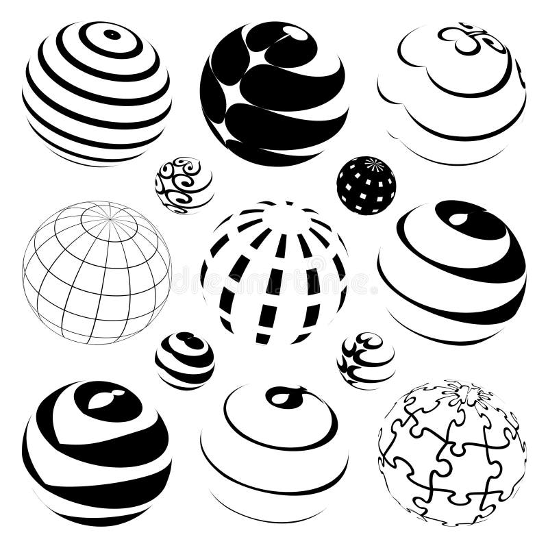 Vector Bollen vector illustratie. Illustration of ballon - 17085764