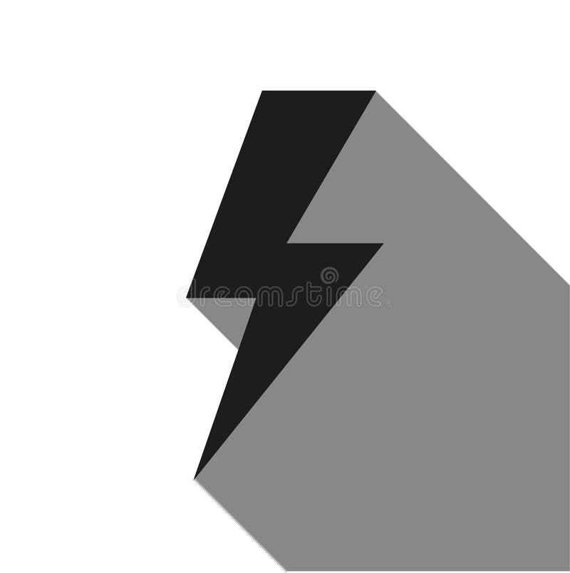 Vector Bolt Lightning and Shield Icon, Protection Symbol Vector Logo ...