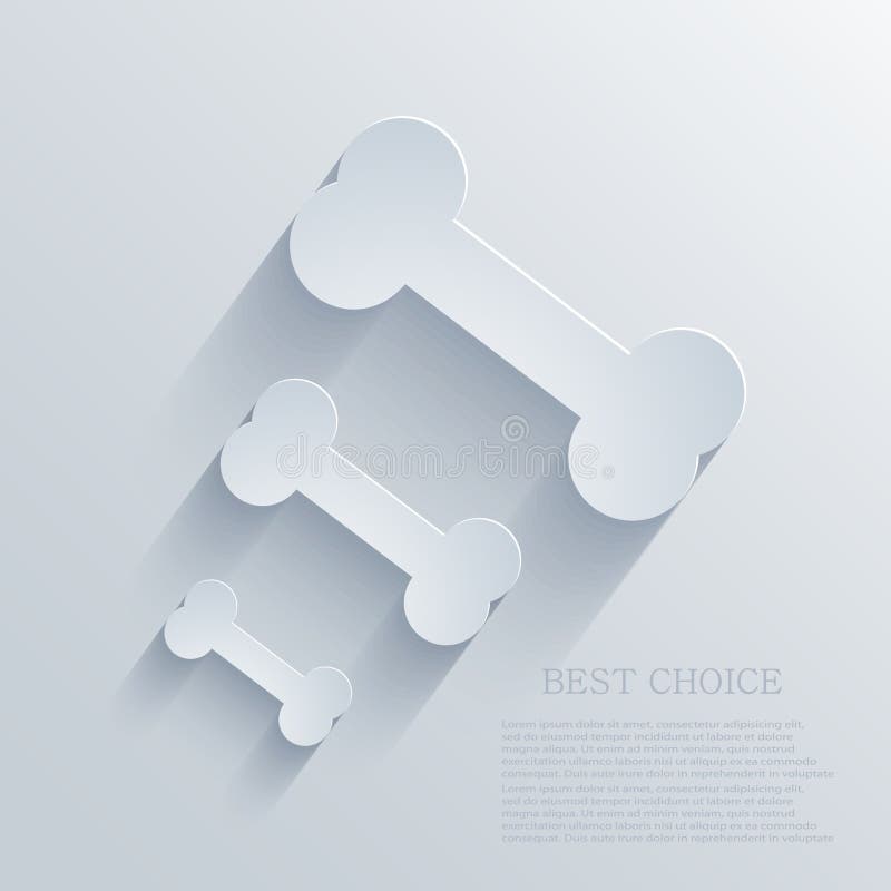 Vector Bone Background. Eps10 Stock Vector - Illustration of sign ...