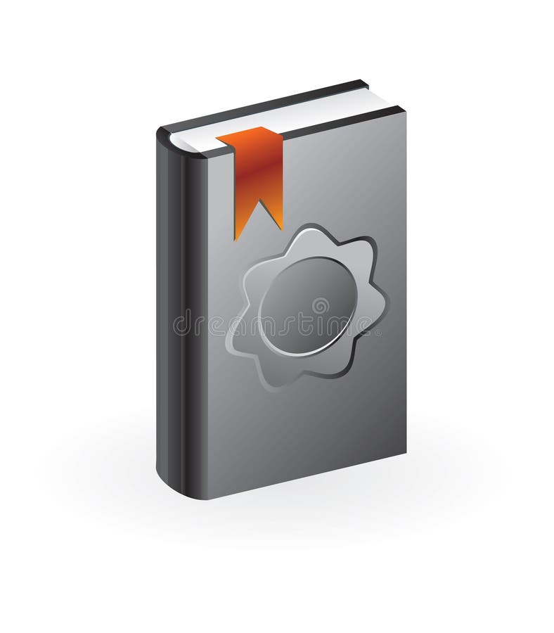 Vector book stock vector. Illustration of hardcover, paper - 12137252