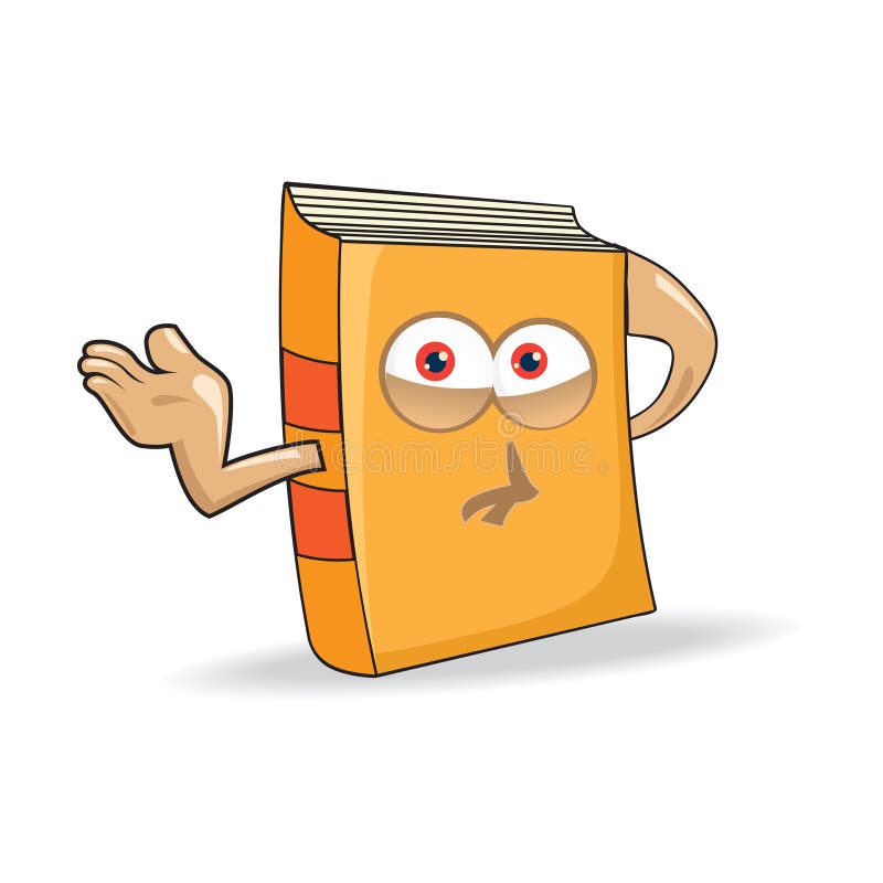 Vector Book Confuse Mascot Illustration Stock Vector - Illustration of ...