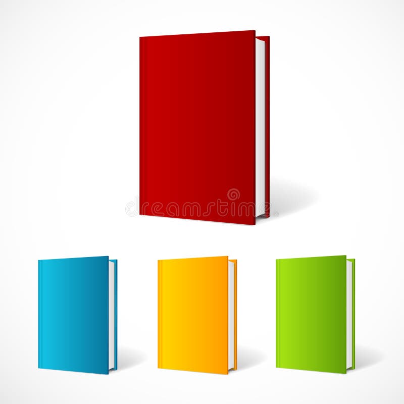 Vector Book Cover Set Perspective Stock Vector - Illustration of ...