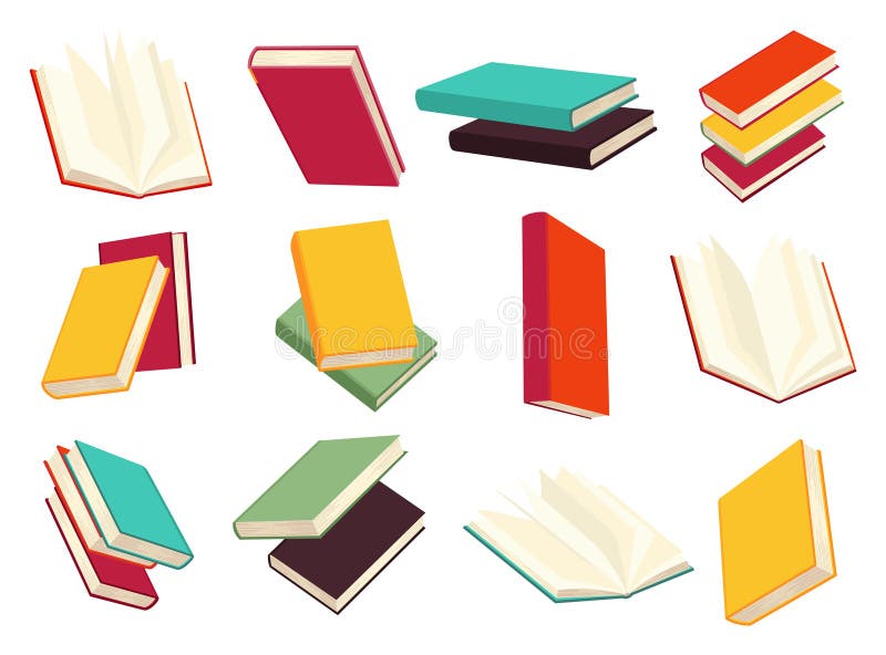 Vector Books Icon Set. Learning or Education Concept. Different Design ...