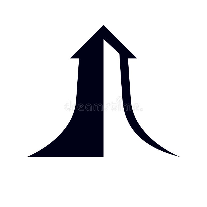 Vector Boost Up Arrow, Graphic Design Element. Business Development ...