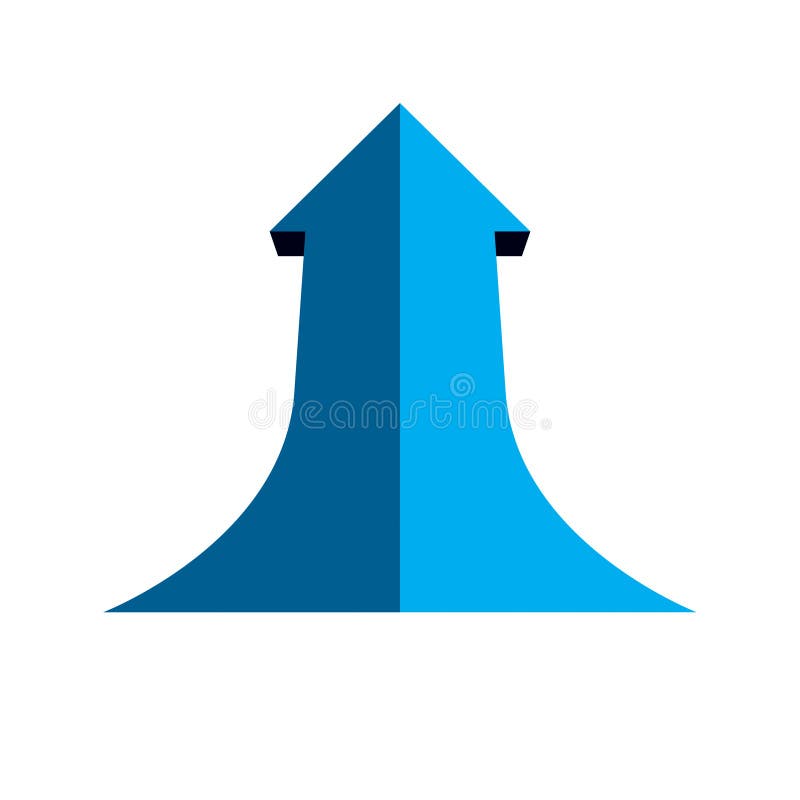 Vector Boost Up Arrow, Graphic Design Element. Business Development ...