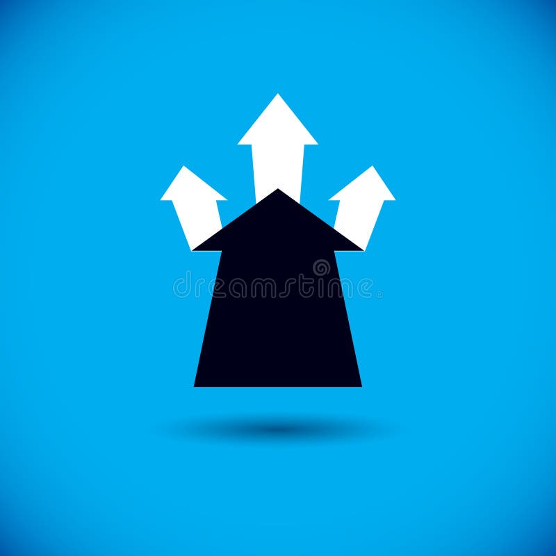 Vector Boost Up Arrow, Graphic Design Element. Business Success Stock ...