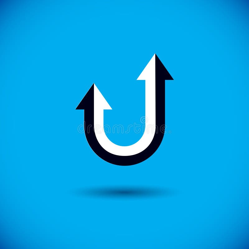 Vector Boost Up Arrow, Graphic Design Element. Business Development ...