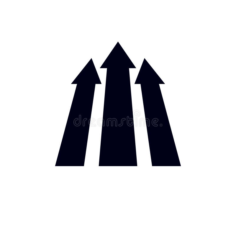 Vector Boost Up Arrow, Graphic Design Element. Business Success Stock ...