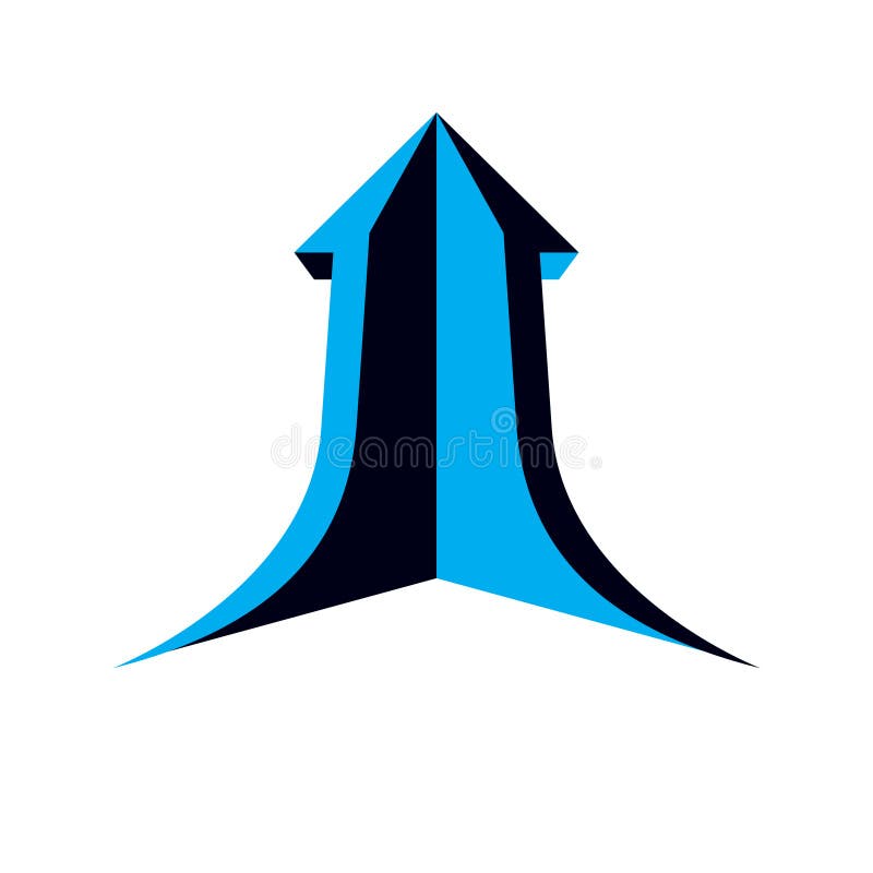 Vector Boost Up Arrow, Graphic Design Element. Corporate Develop Stock ...