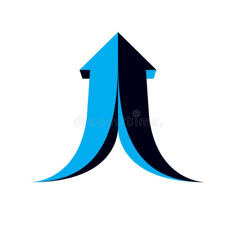 Vector Boost Up Arrow, Graphic Design Element. Business Success ...