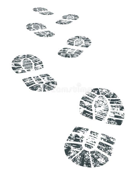 Vector bootprint stock vector. Illustration of hiking - 10417278