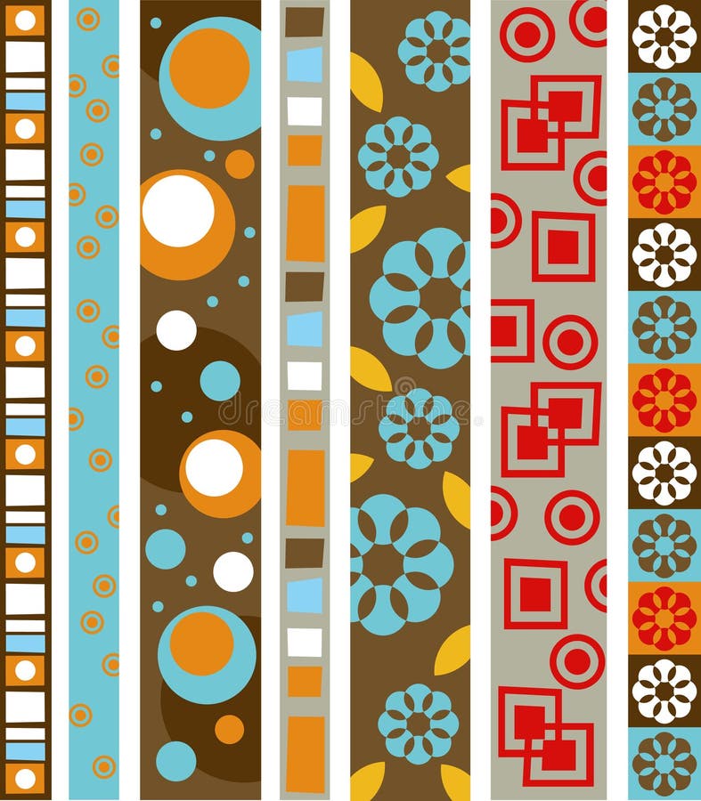 Vector border stock vector. Illustration of flower, ornament - 6679359