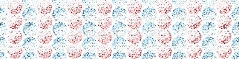 Vector Border with Abstract Red, Blue Dotted Circles and Texture ...