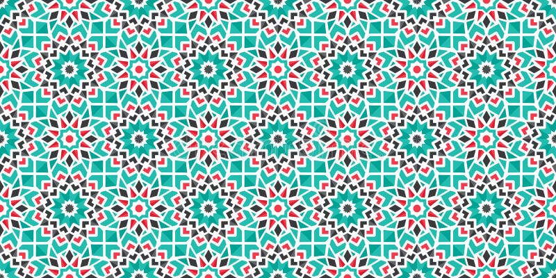 Vector Border Arabic Pattern Stock Vector - Illustration of design ...