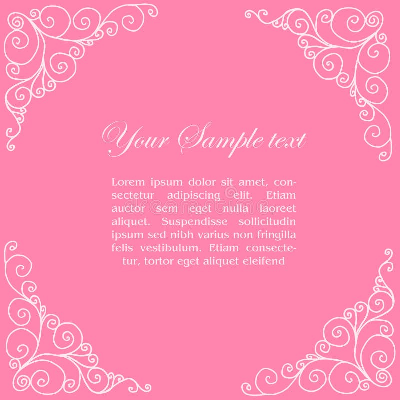 Curly Border Stock Illustrations – 13,807 Curly Border Stock ...