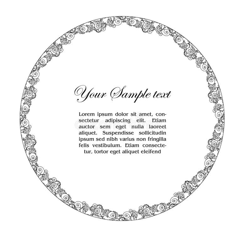 Rococo Style Round Border Stock Illustrations – 1,792 Rococo Style ...