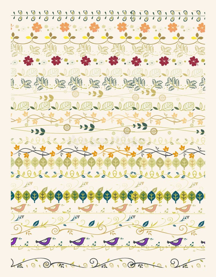 Vector Border Decoration Design Elements Stock Illustration ...