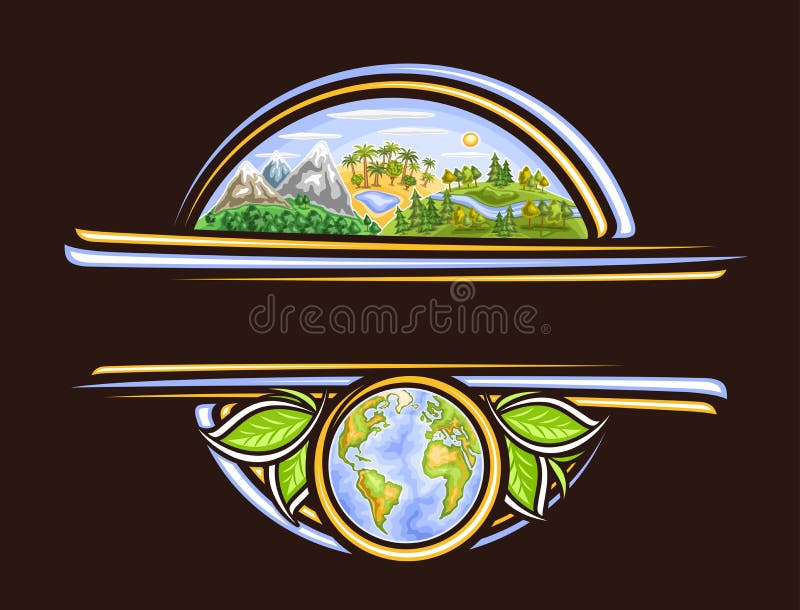 Vector Border for Earth Day Stock Vector - Illustration of decorative ...