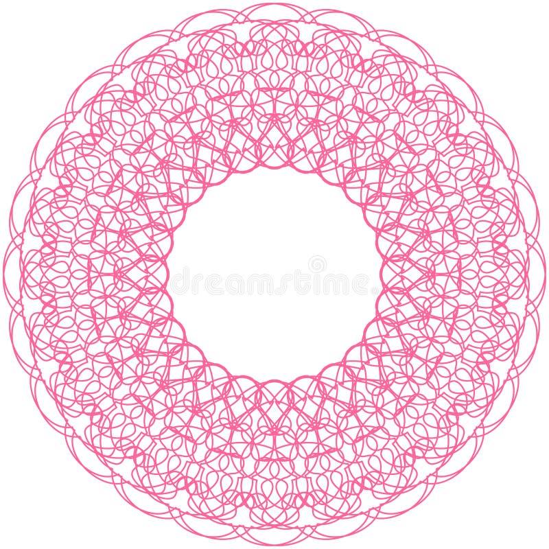 Vector Border Frame with Abstract Illustration Stock Illustration ...