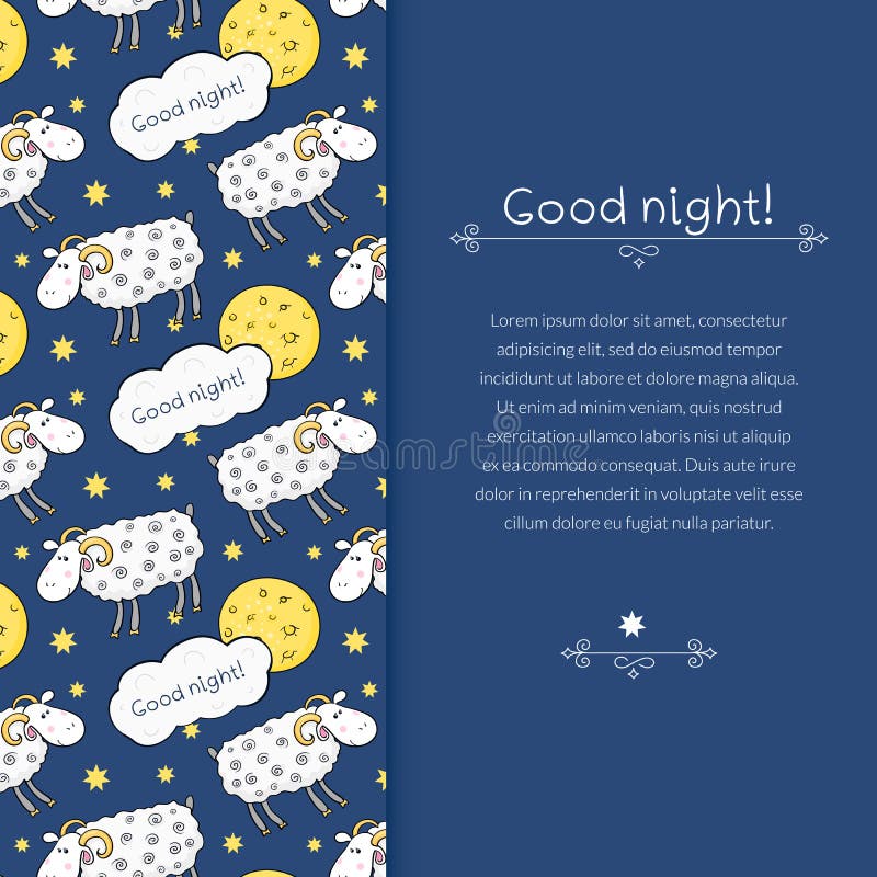 Sleeping Sheep Border Stock Illustrations – 25 Sleeping Sheep Border ...