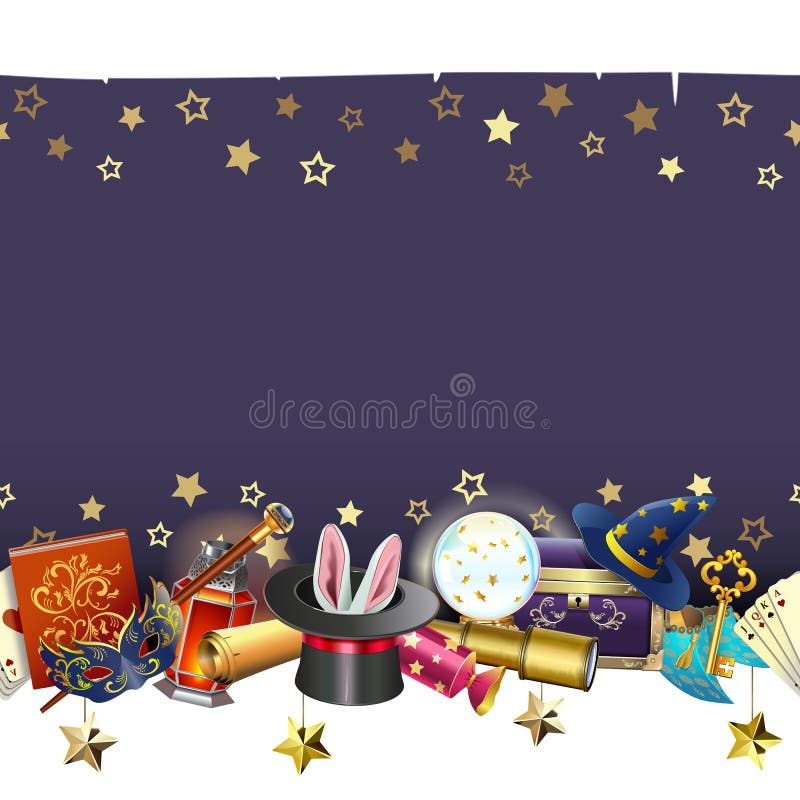 Magic Show Border Stock Illustrations – 1,151 Magic Show Border Stock ...