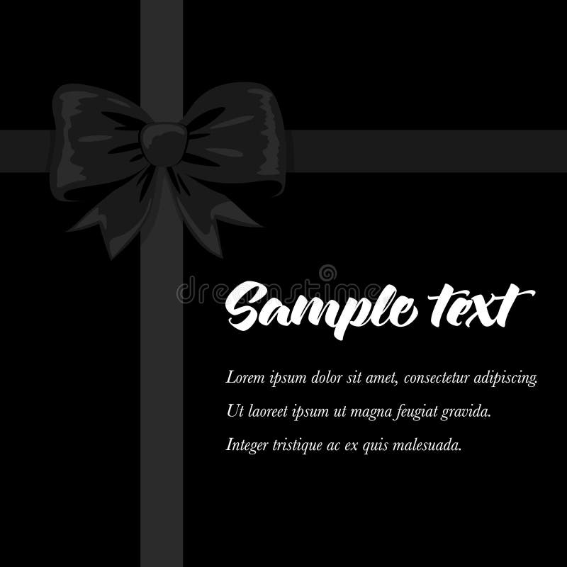 Vector bow with text stock illustration. Illustration of isolated ...