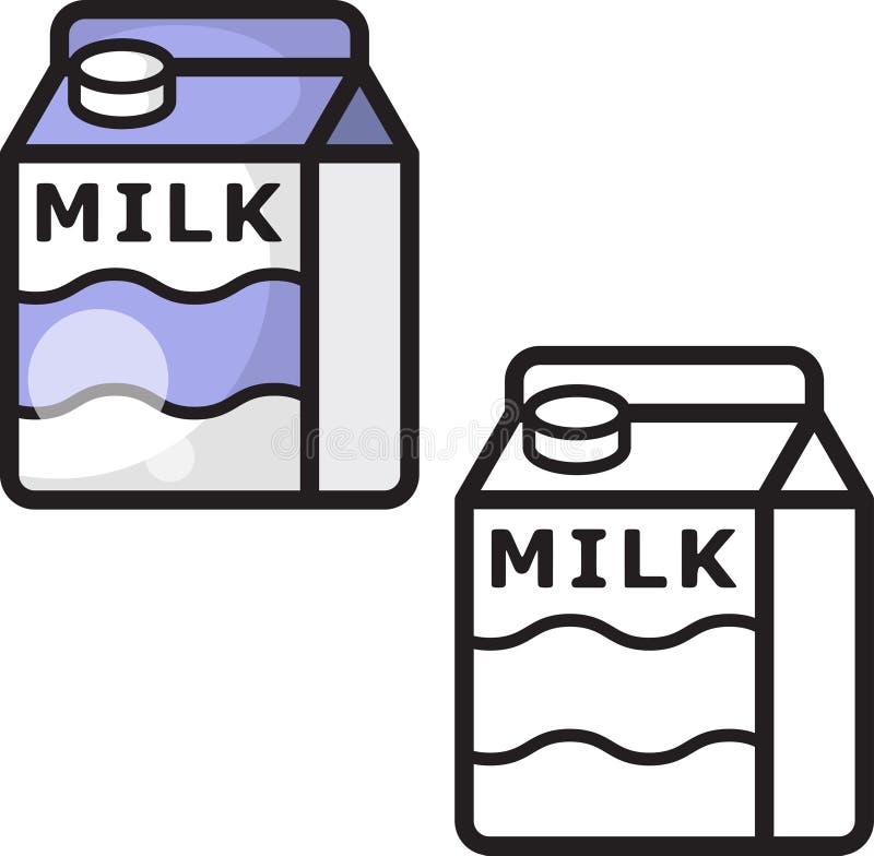 Vector box milk drink icon stock vector. Illustration of symbol - 376490183