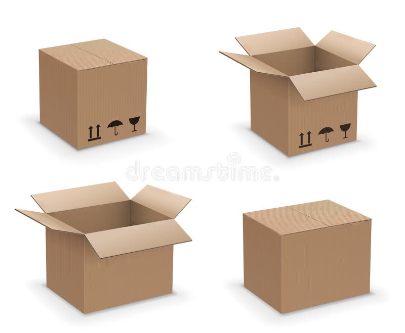 Vector box set stock vector. Illustration of distribution - 98196030