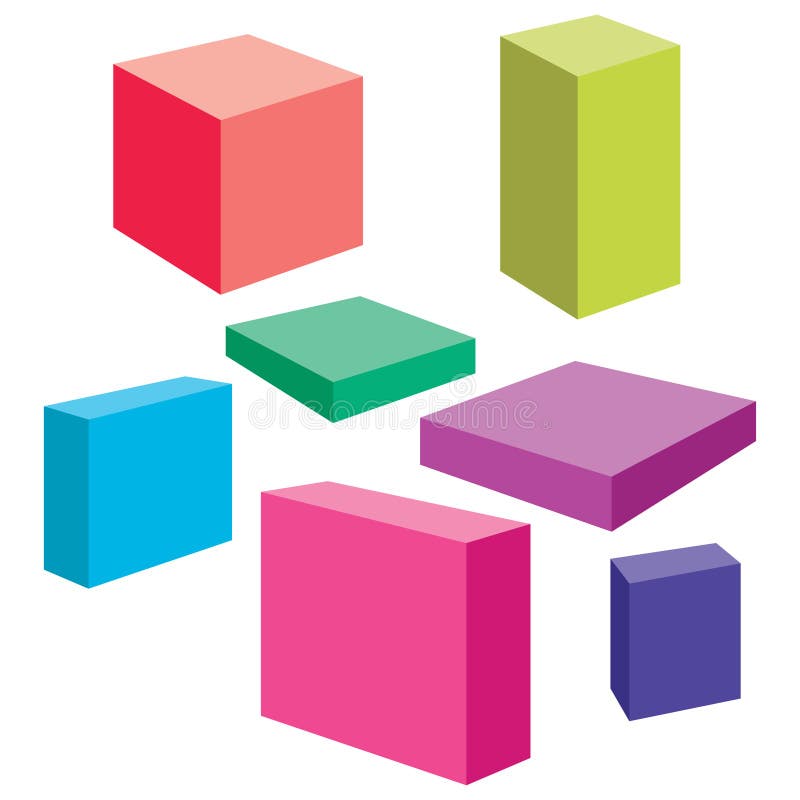 Vector boxes stock vector. Illustration of group, brand - 9849219