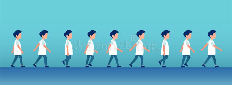 Boy Walk Cycle View Side Stock Illustrations – 30 Boy Walk Cycle View ...