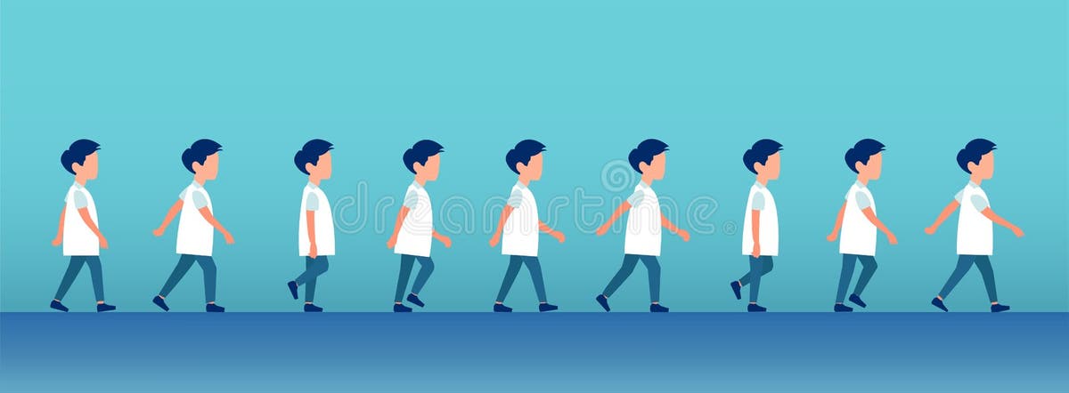 Boy Walk Cycle Stock Illustrations – 384 Boy Walk Cycle Stock ...