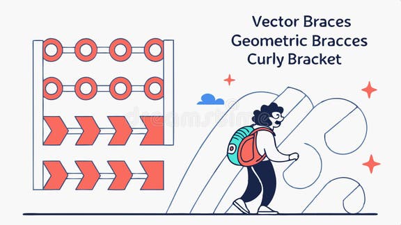 Vector Braces and Curly Brackets, Decorative Typography Design Elements ...